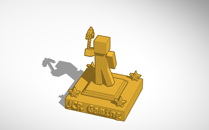 3D design Minecraft Statue | Tinkercad