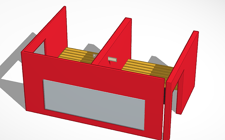 3D design Covid-19 safe bench. | Tinkercad