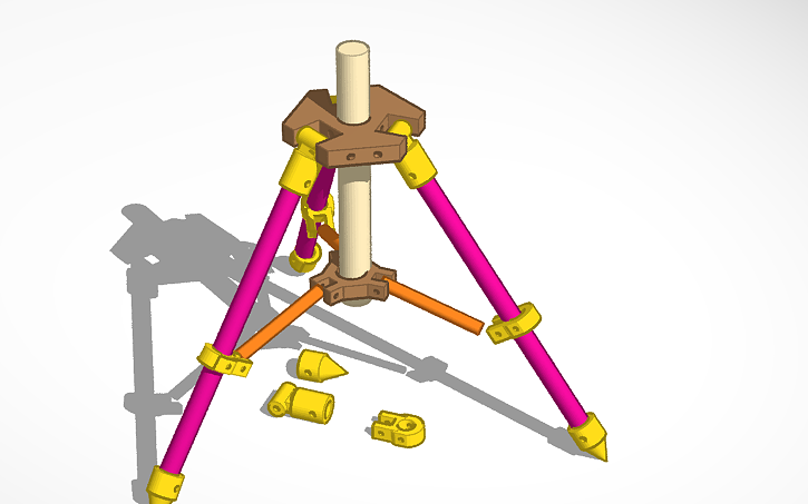 3D design Copy of Tripod - Tinkercad