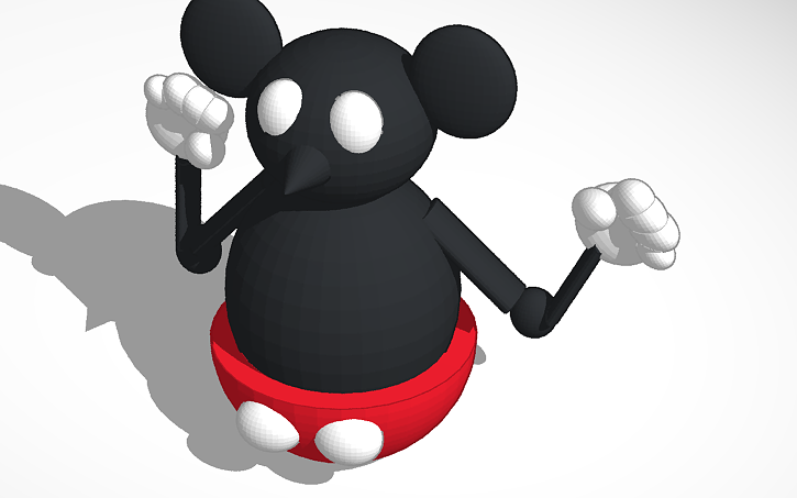 3D design non falling Mickey mouse | Tinkercad