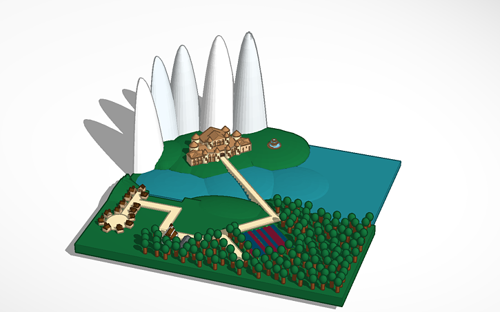 3D design Feudal Manor - Tinkercad