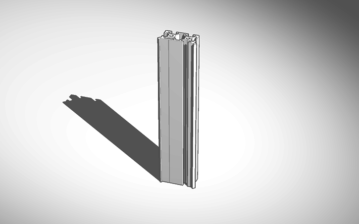 3D design makerslide profile - Tinkercad
