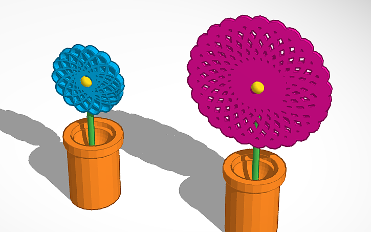 3D design Flower - Tinkercad