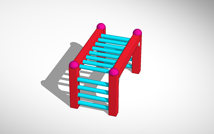 3D design Monkey Bars v1 - Tinkercad