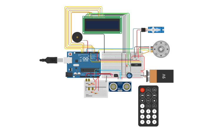 Circuit design Car - Tinkercad