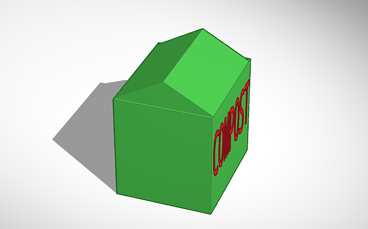 3D design Compost Bin - Tinkercad