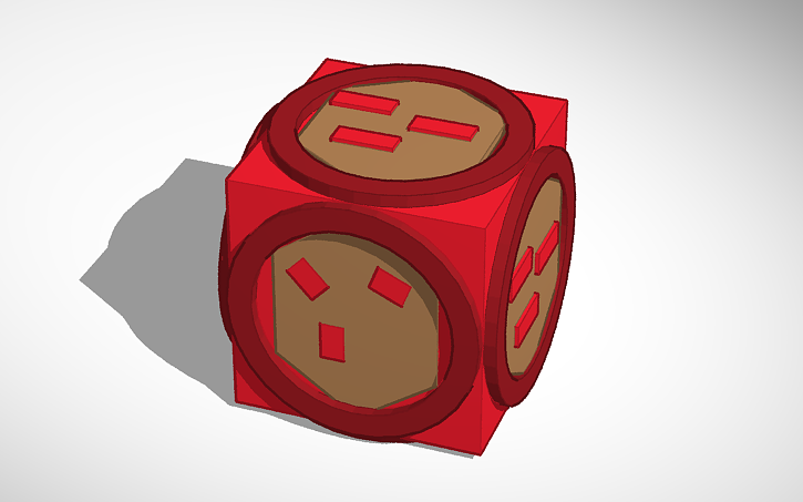 3D design Dice of Life - Tinkercad