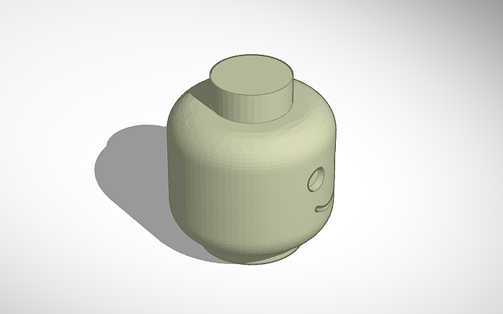3D design Giant Lego Head - Tinkercad