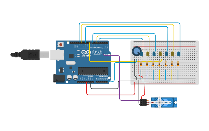 Circuit design ARDUINO-ACTIVIDAD#4 | Tinkercad