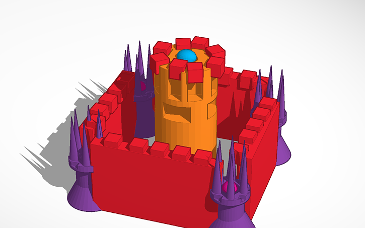 3D design a castle | Tinkercad