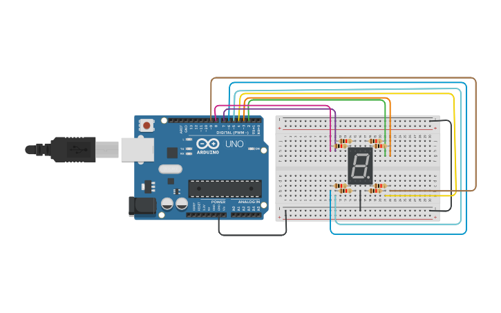 Circuit Design Actividad 5 Arduino Tinkercad