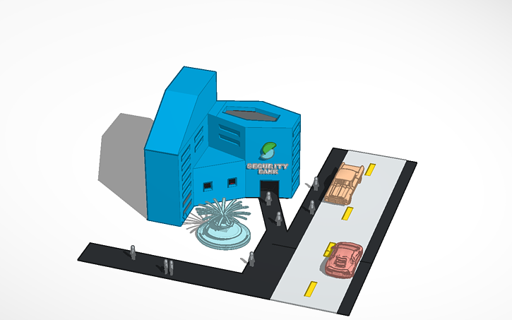 3D design Bank Layout | Tinkercad