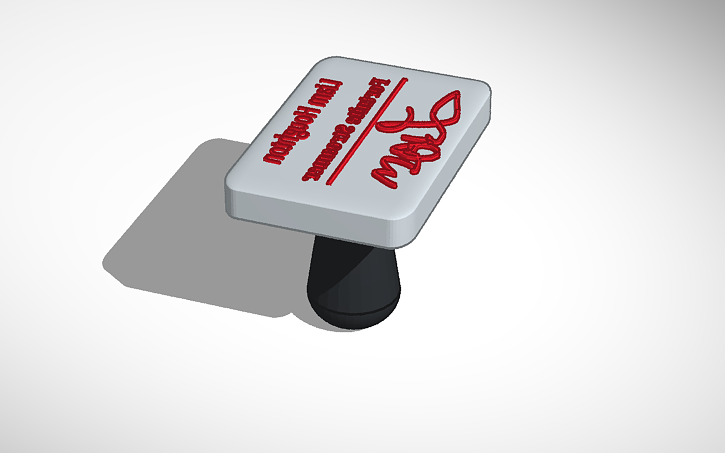 3D design Stamp - Tinkercad