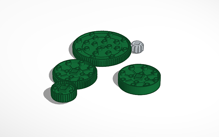 3D design Vex EDR V5 gears - Tinkercad