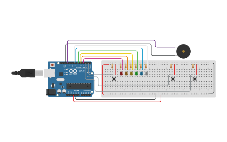 Circuit design Digital I/O Controls | Tinkercad