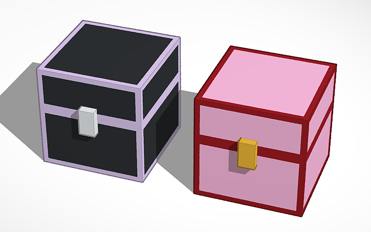 3D design Plazie's and Fleshie's Minecraft Chest | Tinkercad