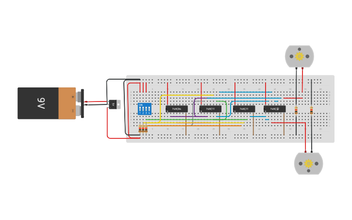 Circuit design Copy of primero completo - Tinkercad