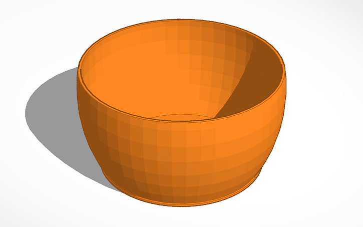 3D design Simple Bowl - Tinkercad