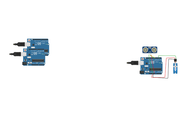 Circuit design สร้างต้นแบบถังขยะอัตโนมัติ | Tinkercad