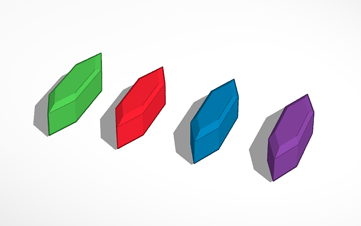 3D design Zelda ruby - Tinkercad