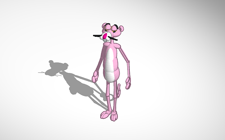 3D design pantera rosa | Tinkercad