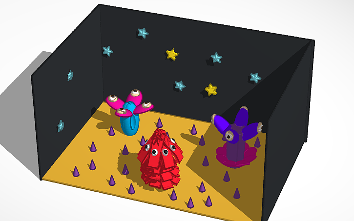 3D design alien plants - Tinkercad