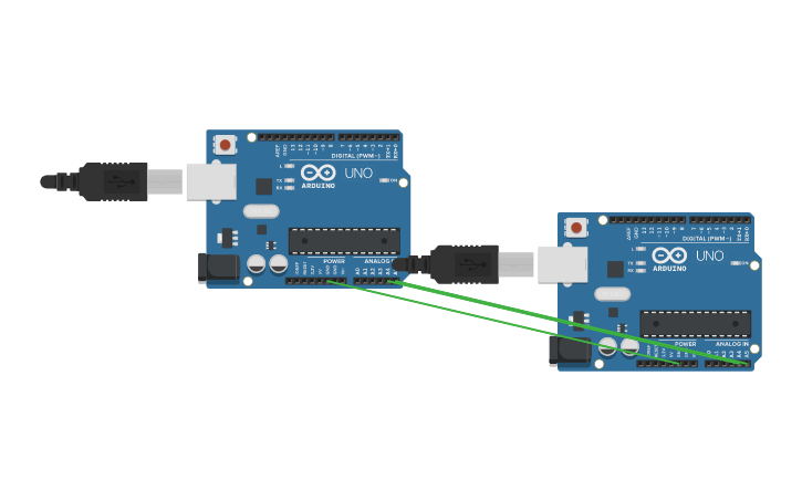 Circuit design I2C array | Tinkercad