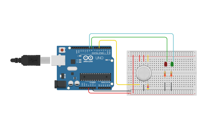 Circuit design Automatic Light Control using LDR and Arduino Uno - Tinkercad