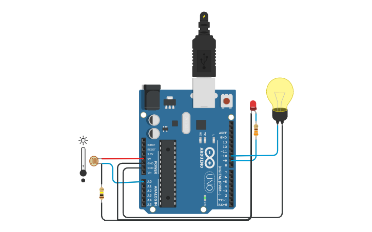 Circuit Design Light Sensor Using Ldr Tinkercad 9539