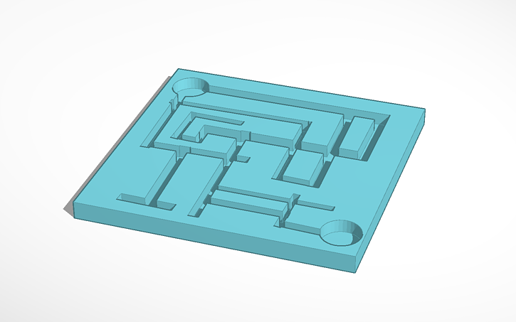 3D design Copy of Alisha Chandra- maze | Tinkercad