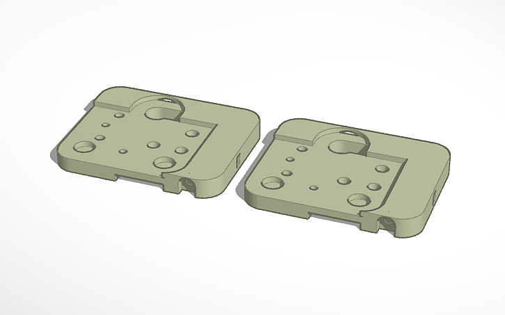 3D design BIQU H2 V2 Carriage base - Tinkercad