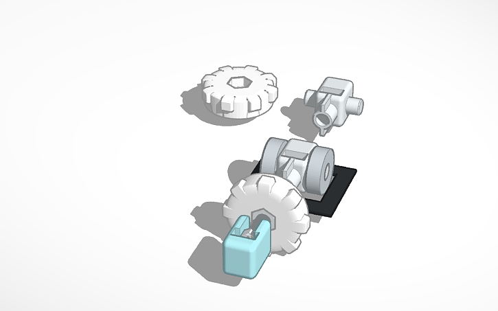 3D design T-Track - Locking Trolly Assembly - Tinkercad