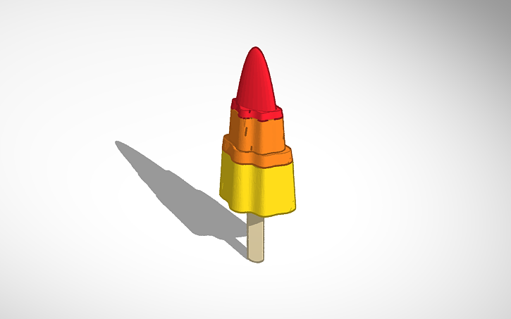 3D design Rocket lolly - Tinkercad