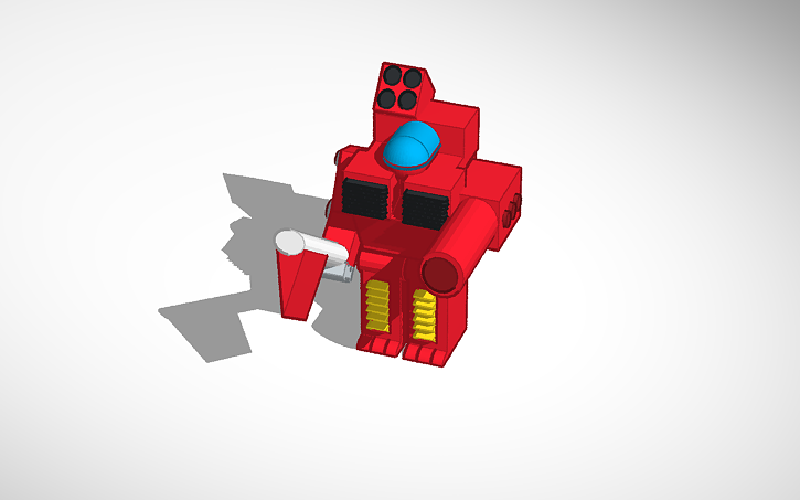 3D design supermechs my mech - Tinkercad