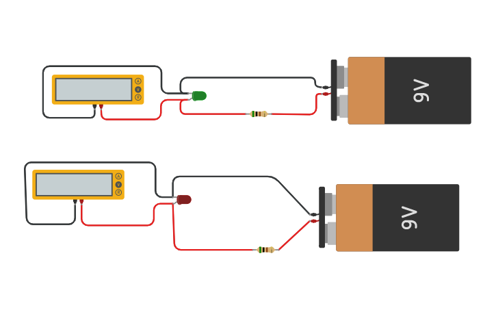 Circuit design Multímetro Tensão - Tinkercad