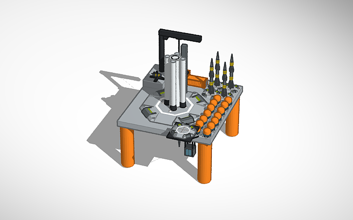 3D design spacex launch pad - Tinkercad