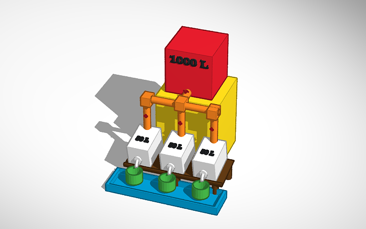 3D design Sistema de quimicos | Tinkercad