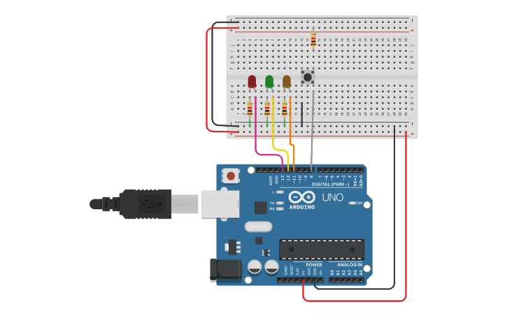 Circuit design Taller en clase grupo 4 | Tinkercad