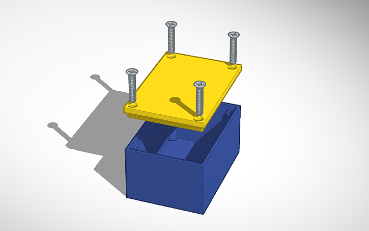 3d Design Caja Con Tapa 100 X 70 Mm Tinkercad
