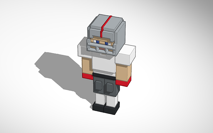 3D design Minecraft Football Player | Tinkercad