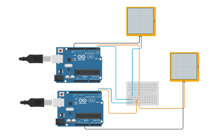 Circuit design Copy of Master-Slave Lab 5 | Tinkercad