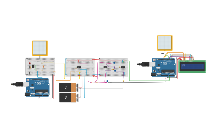 Circuit design Simulacion ECG y Procesamiento de la señal ECG - Tinkercad