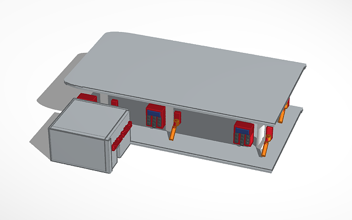 3D design #AhmarŞehriniYapıyor benzin istasyonu - Tinkercad