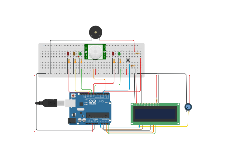 Circuit Design Projeto Arduino Semáforo Inteligente Tinkercad