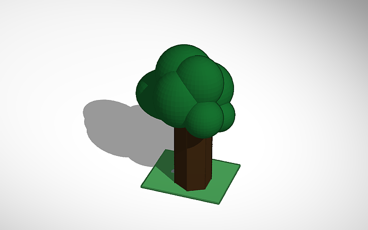 3D design TREE TREE TREE TREE!!!!!!! - Tinkercad