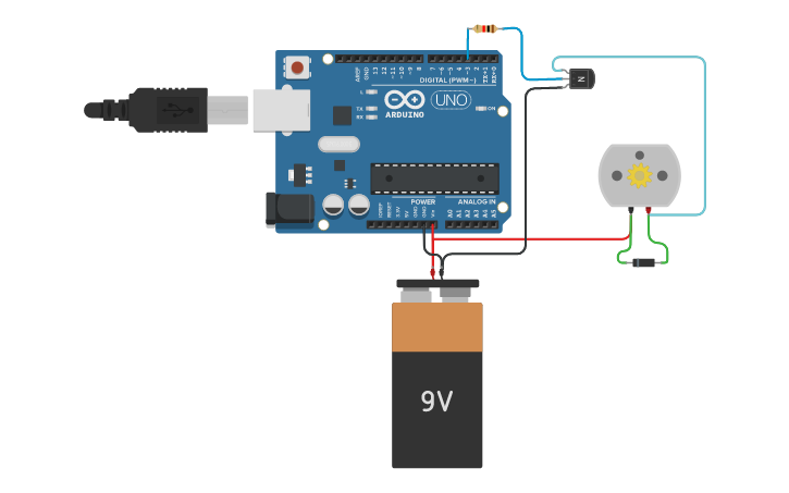 Circuit Design Control Motor Pwm Tinkercad