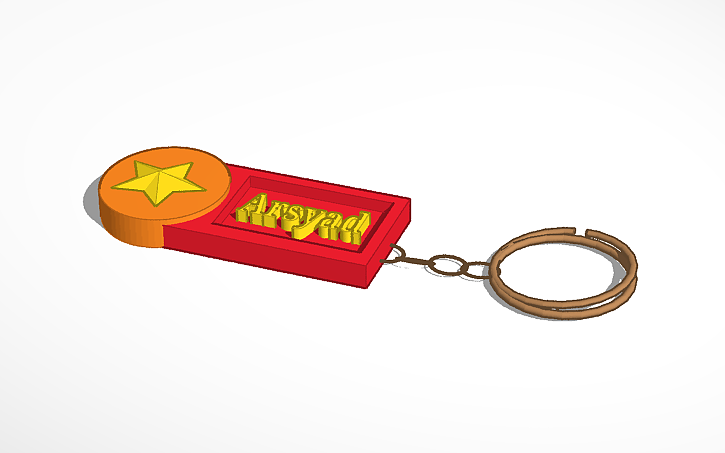 3D design Keychain - Tinkercad