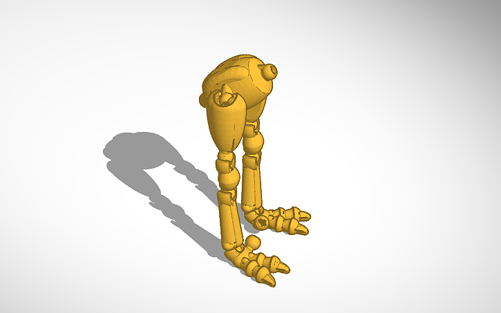 3D design T-rex legs+Hips PreBuilt | Tinkercad