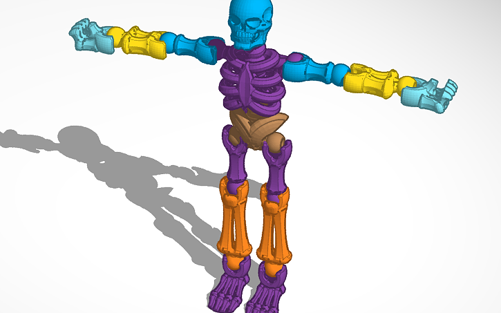 3D design Spooky Scary Skeleton | Tinkercad