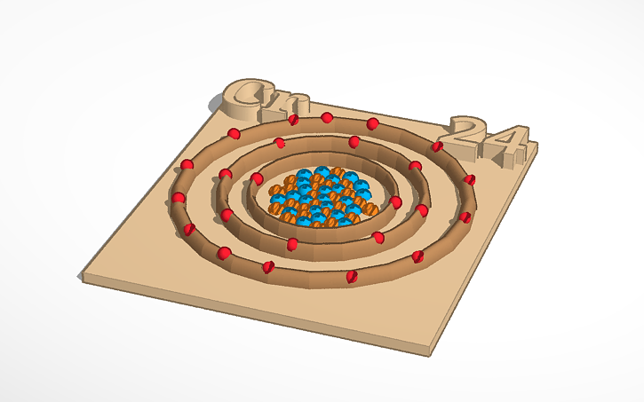 3D design Atom Model | Tinkercad
